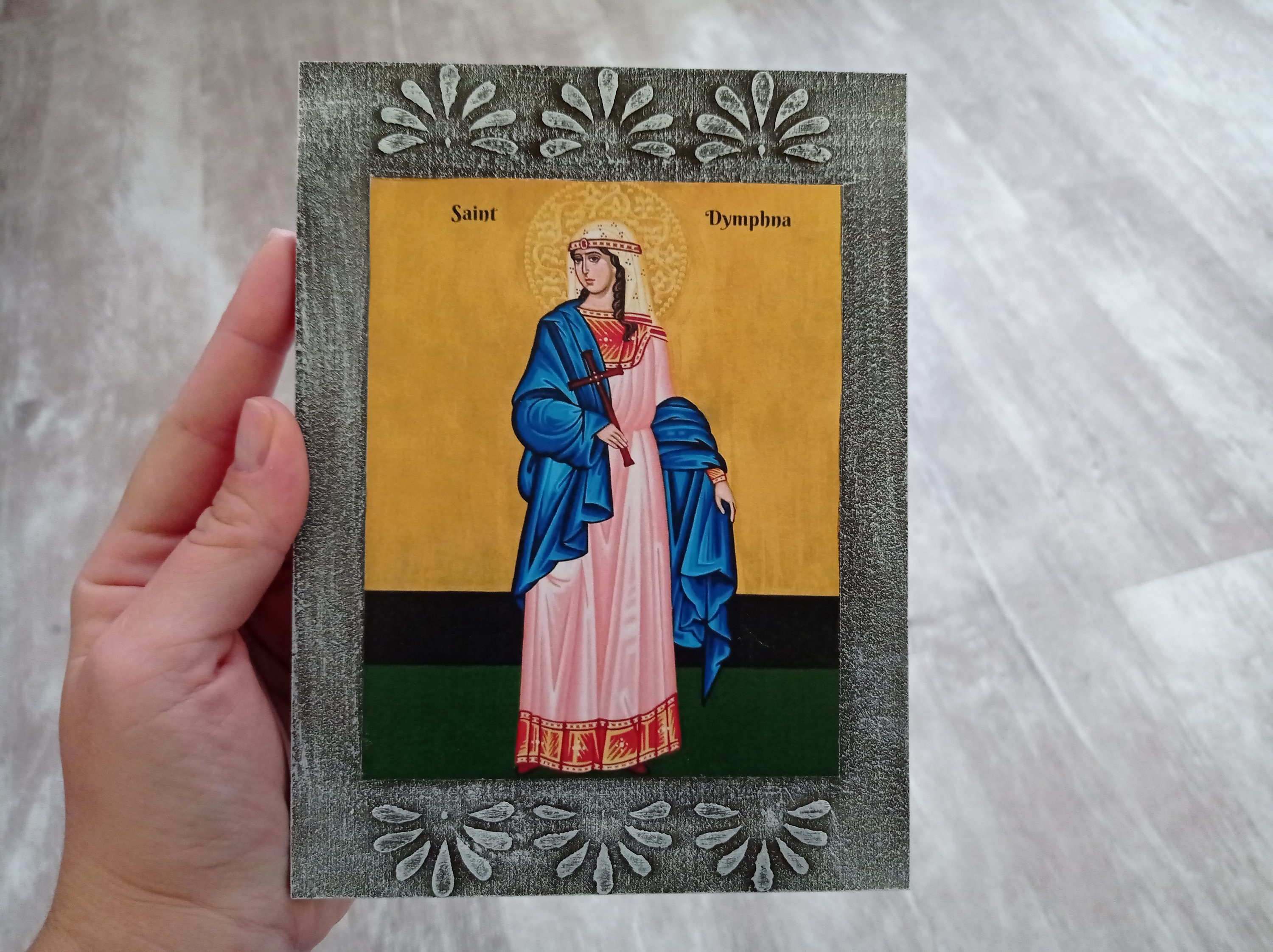 Saint Dymphna Patron Saint of Artists St Dymphna of Ireland - Etsy Canada
