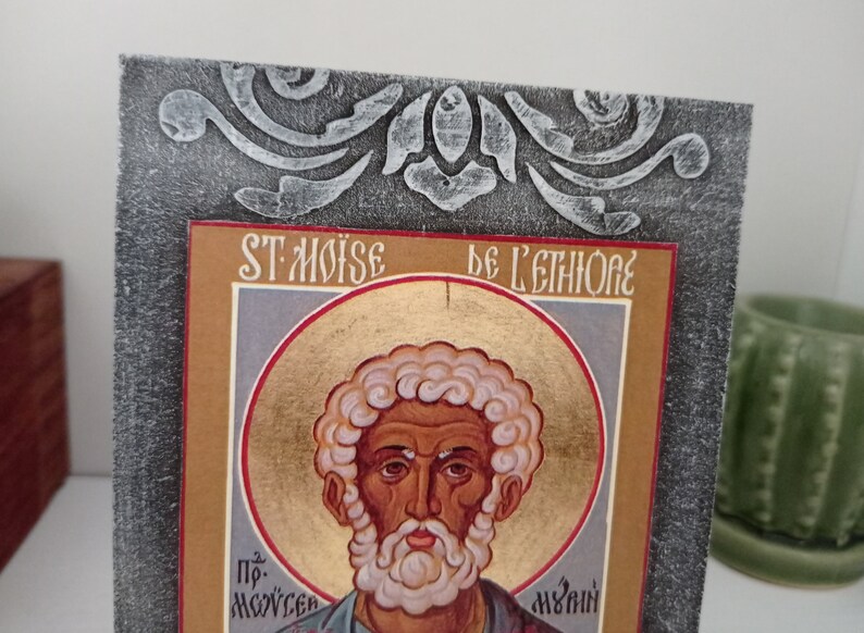 Saint Moses the Ethiopian St Moses the Black Orthodox Icon - Etsy