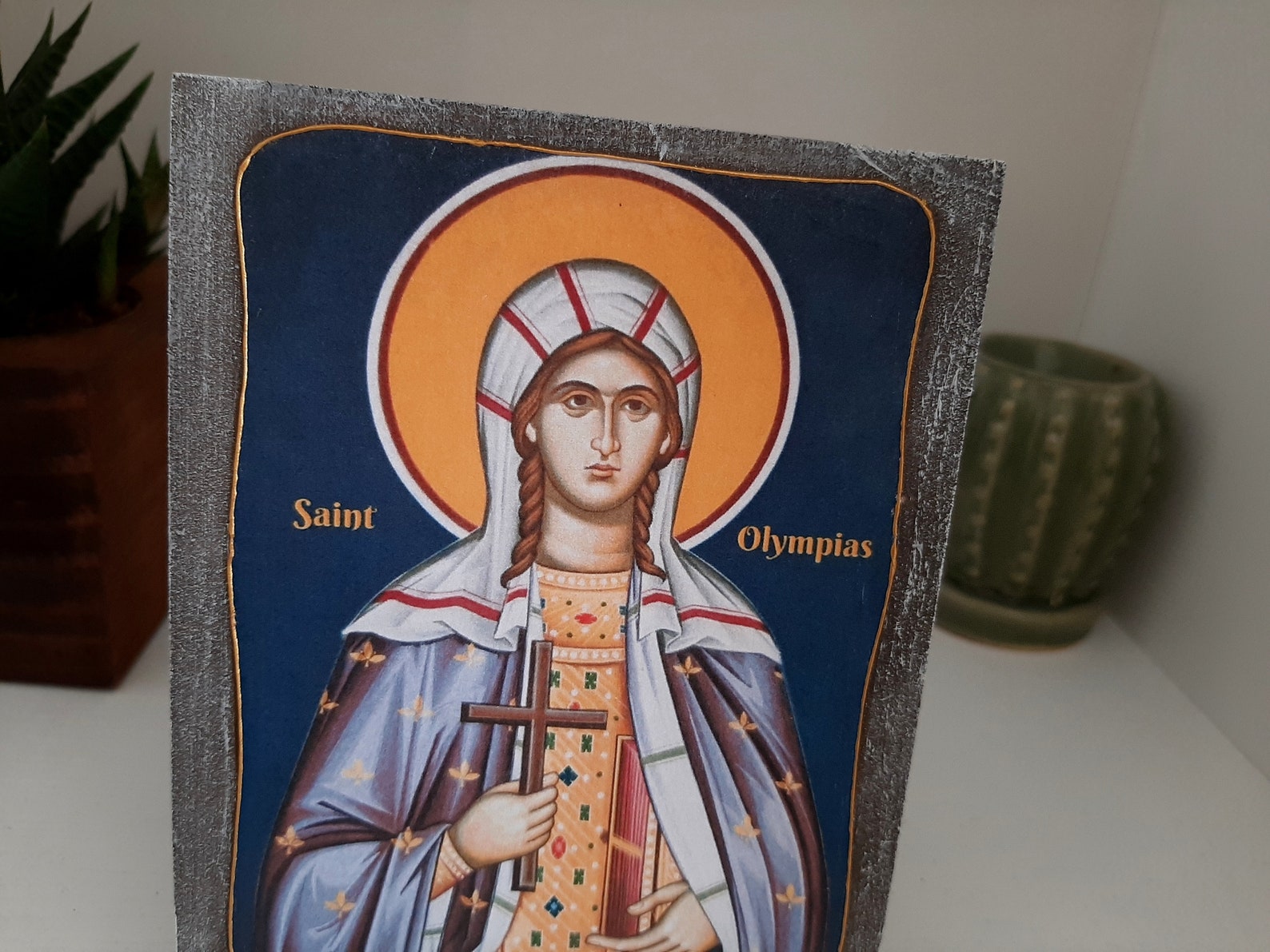 Saint Olympias the Deaconess, Saint Olympias the Younger, Orthodox Icon ...