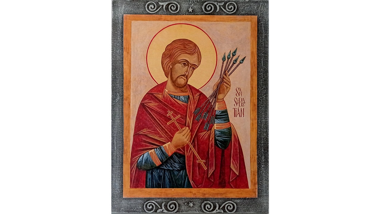 Saint Sebastian Patron Saint of Athletes Saint Sebastien | Etsy