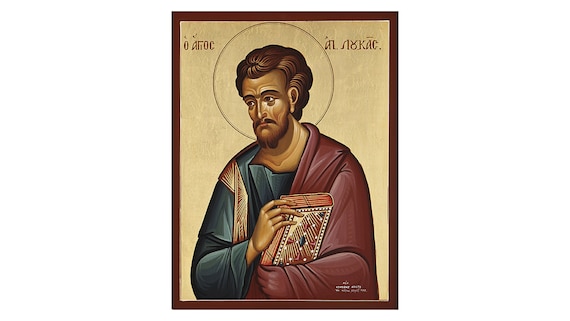 Saint Luke the Evangelist St Luke Orthodox Icon Agios | Etsy