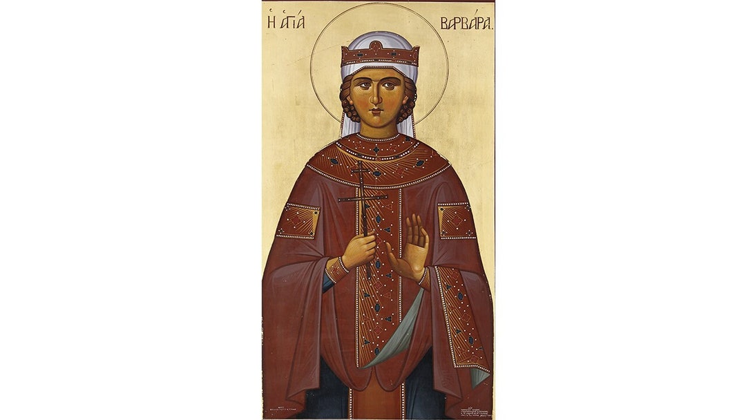 Saint Barbara Orthodox Icon, Female Saints, Christian Saint Icons ...