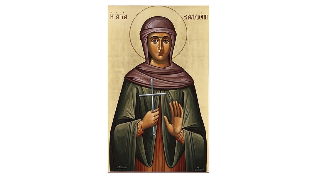 Saint Calliope Orthodox Icon, Saint Calliope, Saint Kaliope, Saint ...