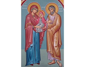 St Anne Icon - Etsy