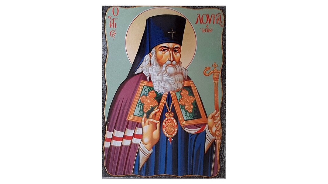 Saint Luke the Surgeon, Eastern Orthodox Icon of Saint Luke, Agios ...