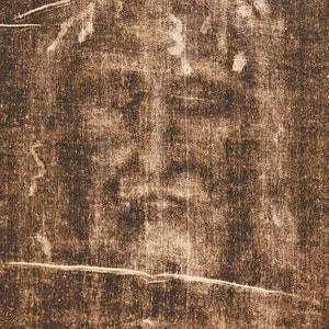 The Holy Shroud of Turin Print, Real Face of Jesus Christ Icon on Wood ...