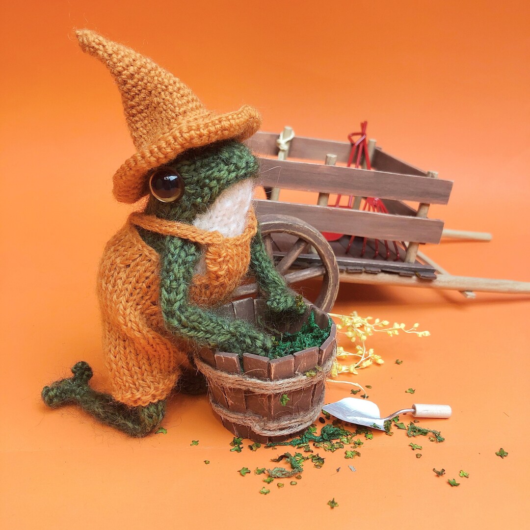 Mr. Hopper the Knitted Frog - Etsy