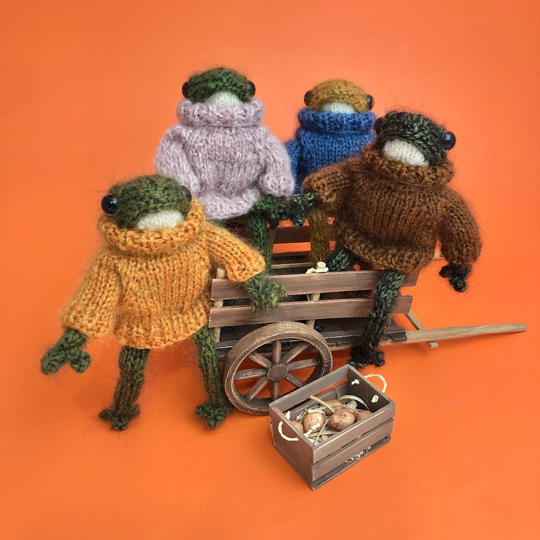 Mr. Hopper the Knitted Frog - Etsy