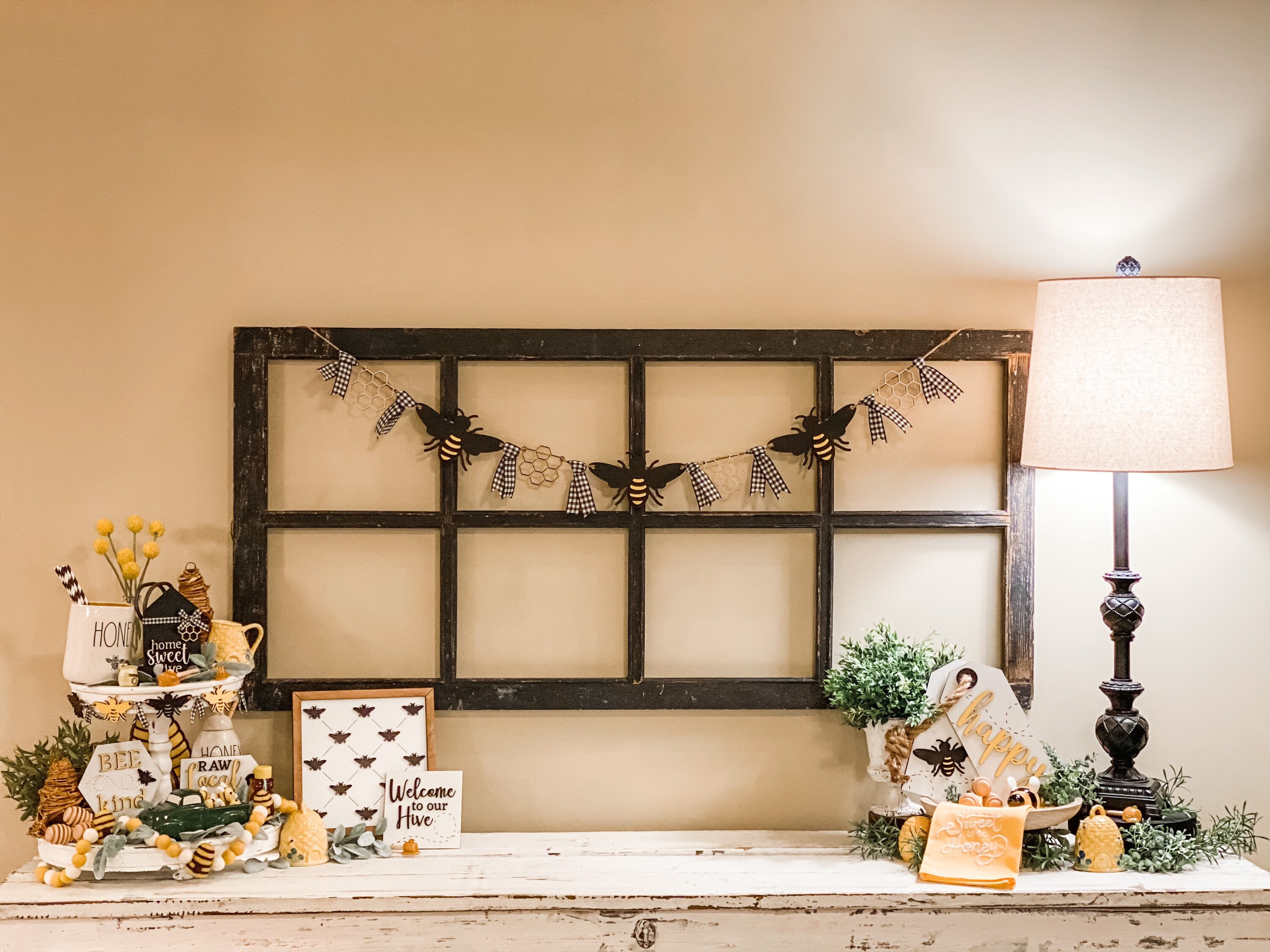 Bee Banner Honeycomb Banner Spring Banner Pennant Banner - Etsy