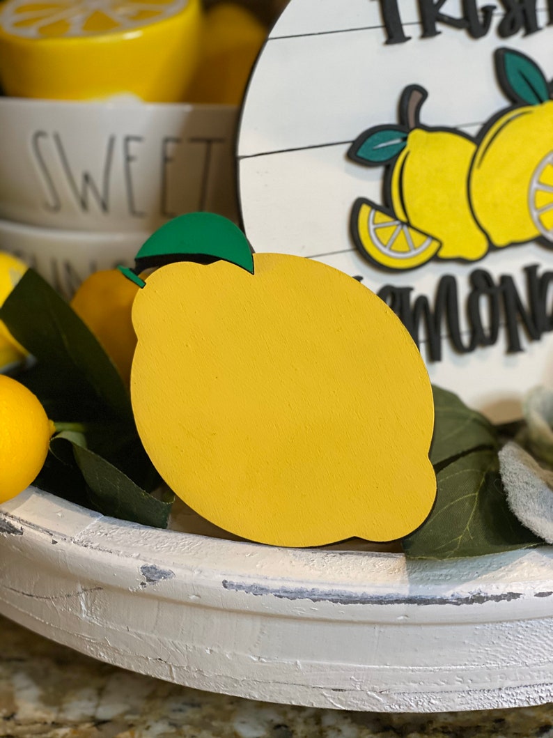 Fresh Lemonade 3D Sign Teired Tray Sign Mini Signs Lemon - Etsy