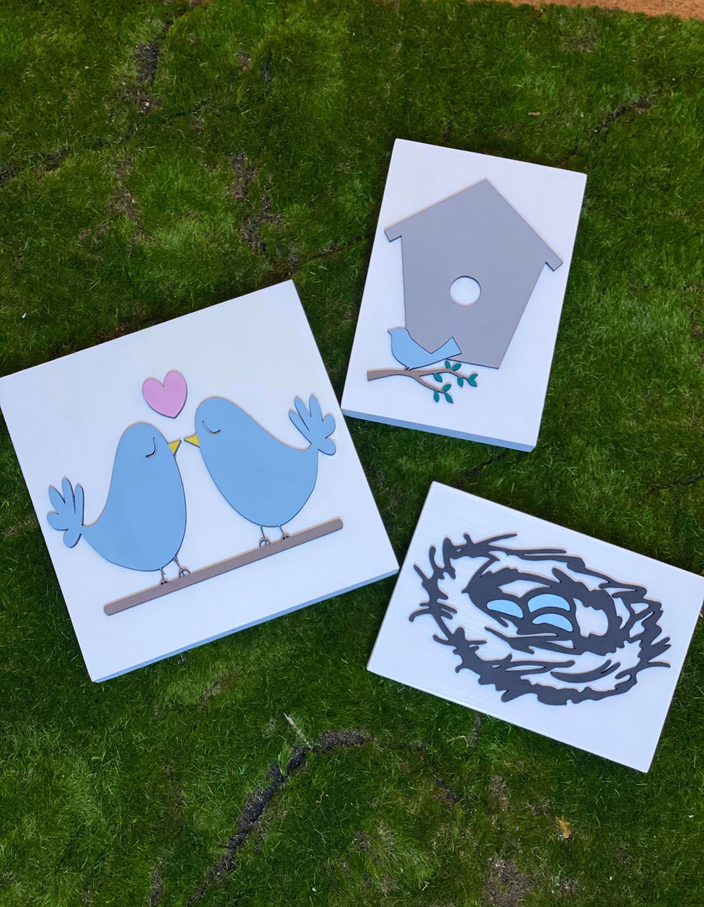 Birdhouse Signs Nest Sign Bless Our Nest Birdhouse Decor - Etsy