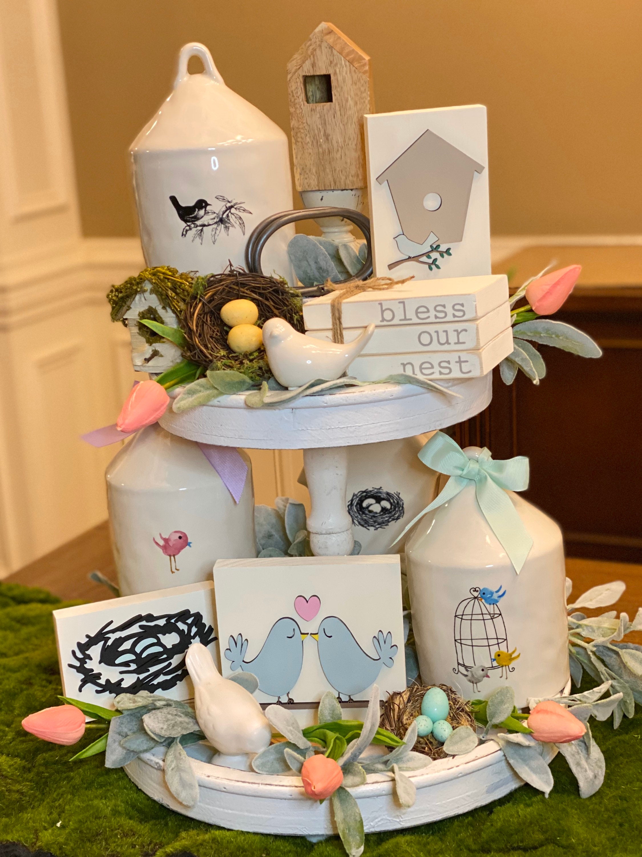 Birdhouse Signs Nest Sign Bless Our Nest Birdhouse Decor - Etsy