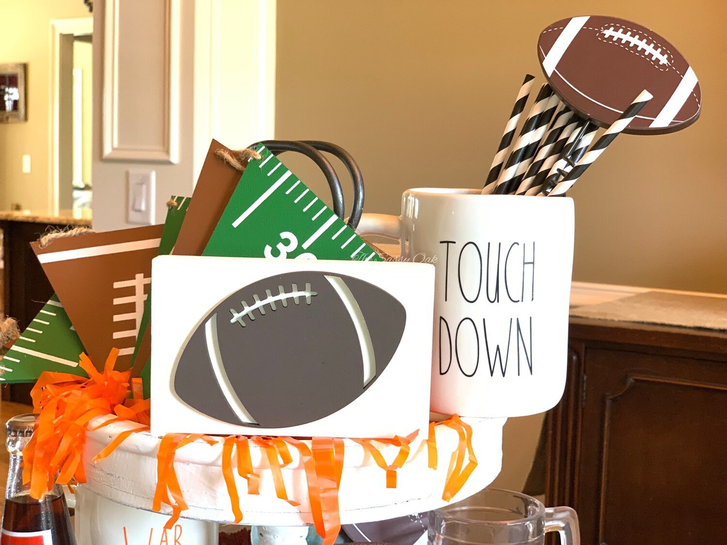 Football 3d Signs Football Sign Football Birthday Decor | Etsy