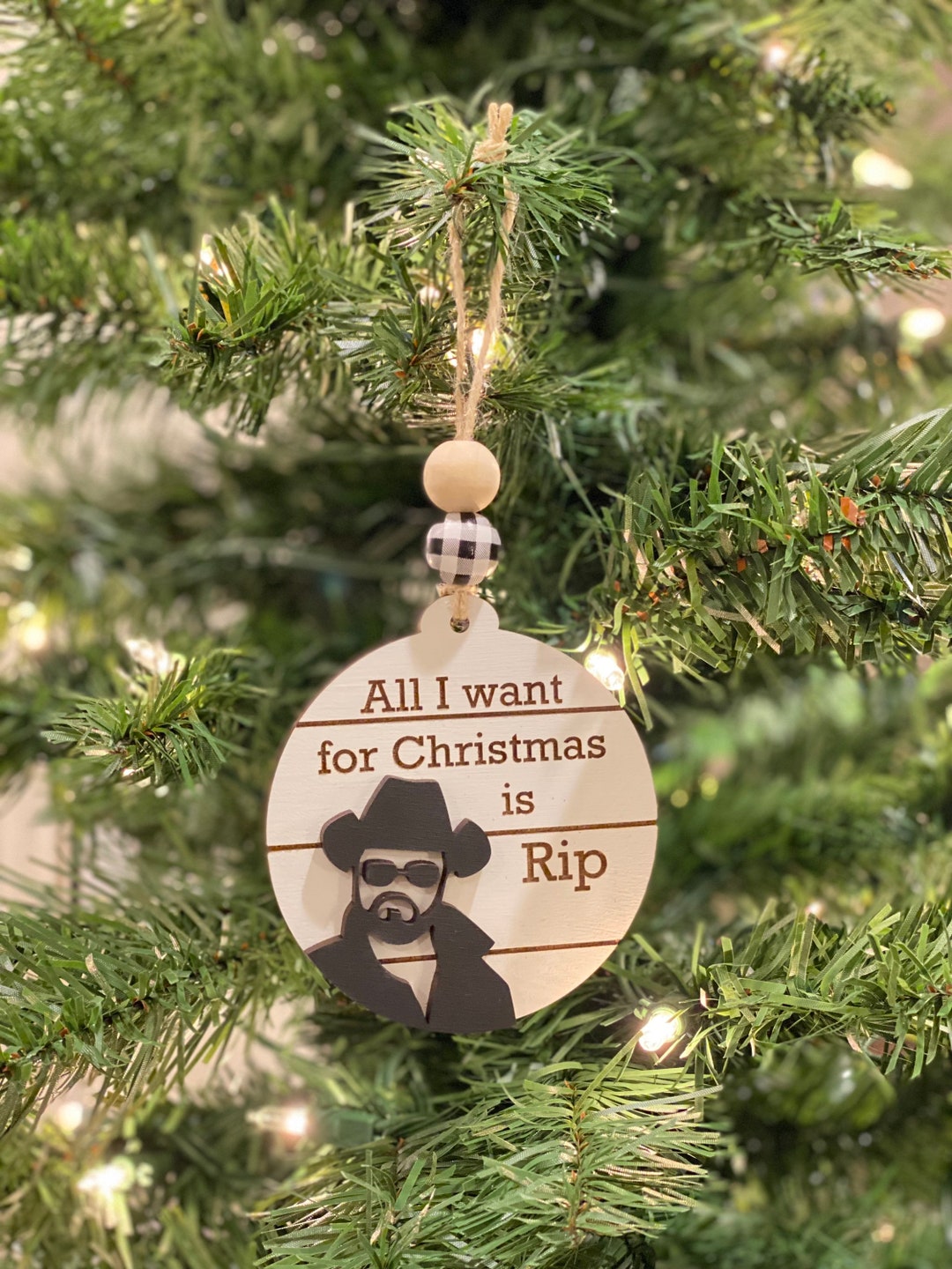 Yellowstone Christmas Ornament, Rip Ornament Christmas Ornament, Funny ...