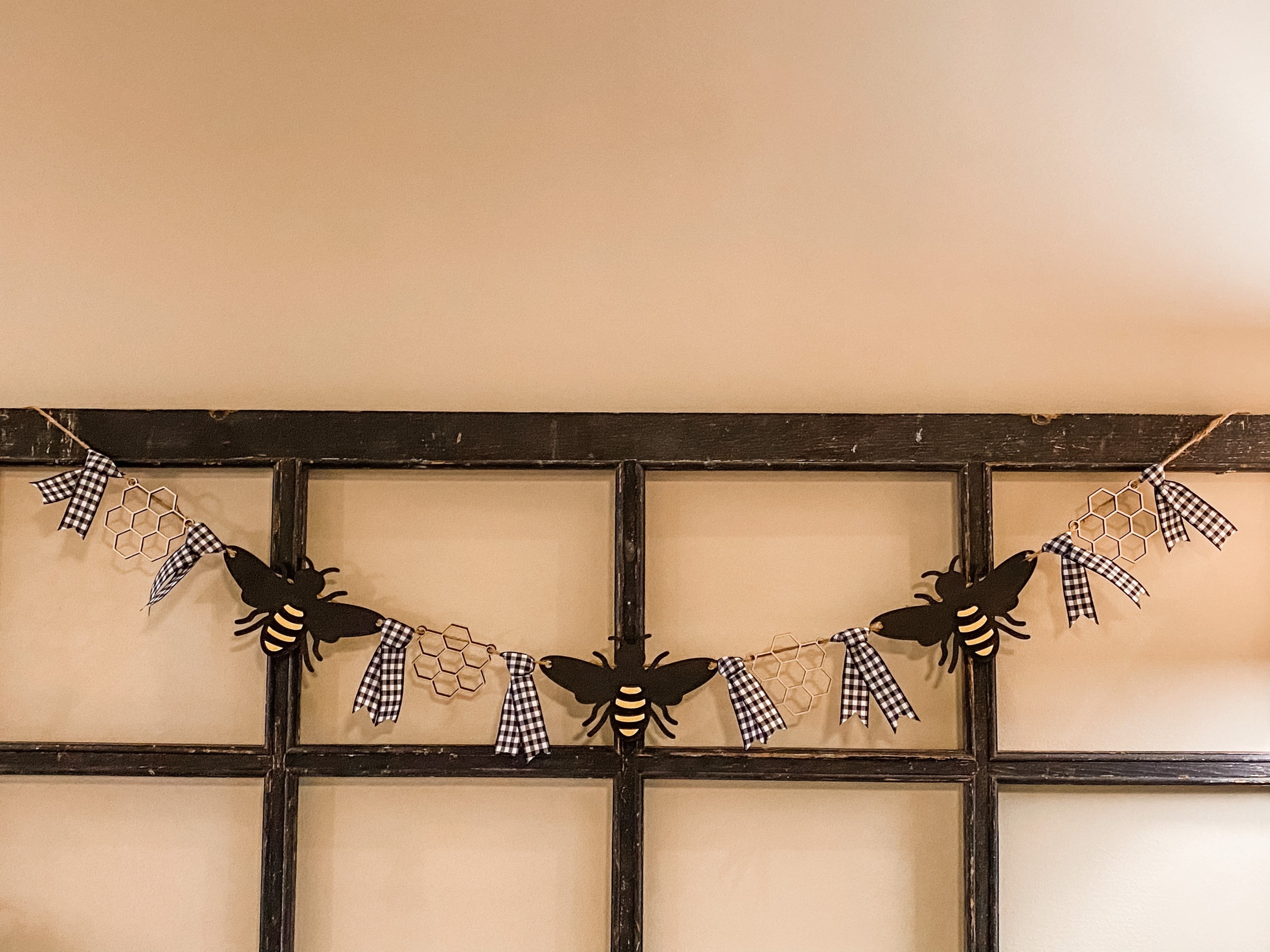 Bee Banner Honeycomb Banner Spring Banner Pennant Banner - Etsy