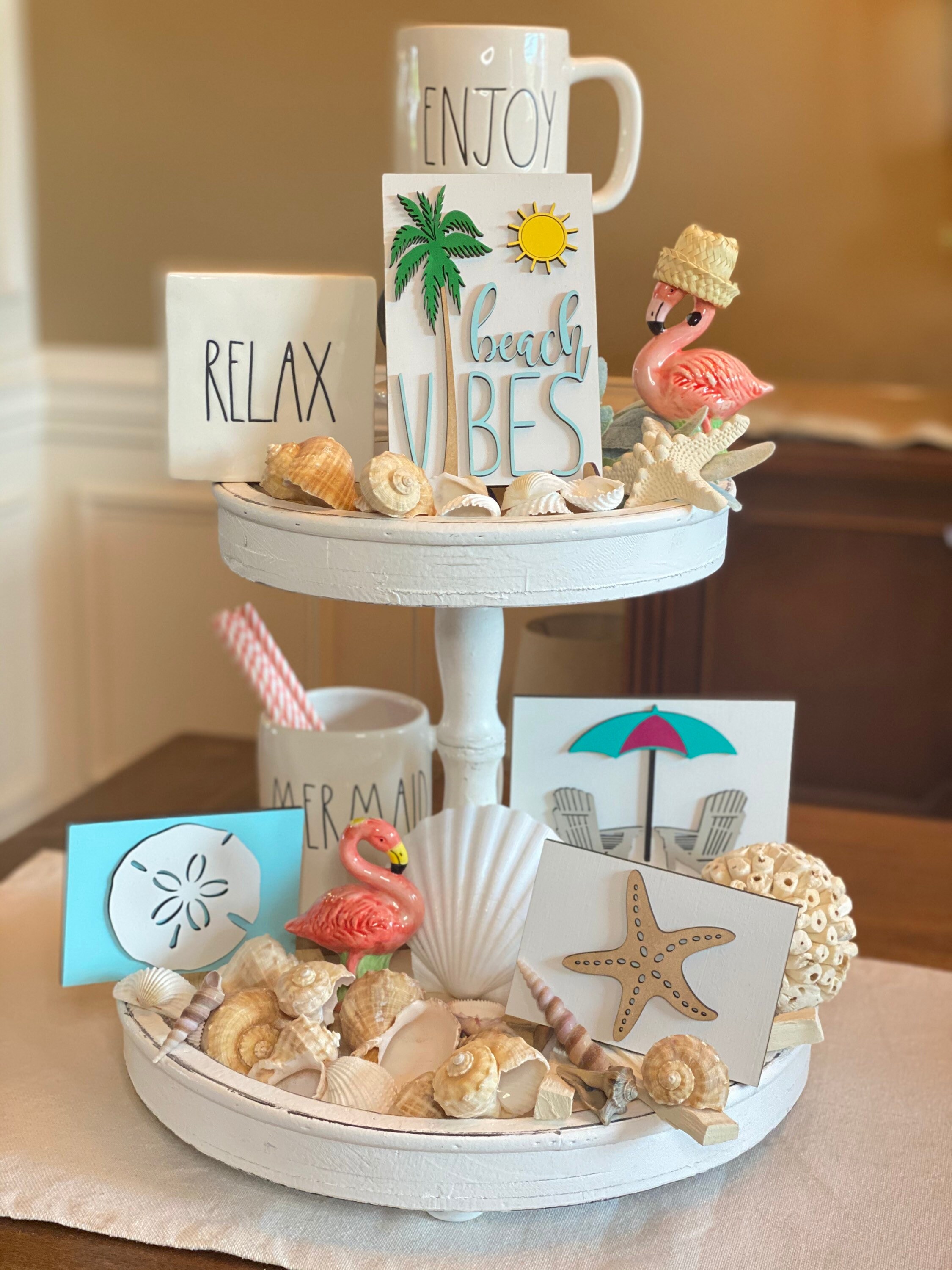 Beach Decor Signs 3d Tiered Tray Sign Tiered Tray Sign - Etsy