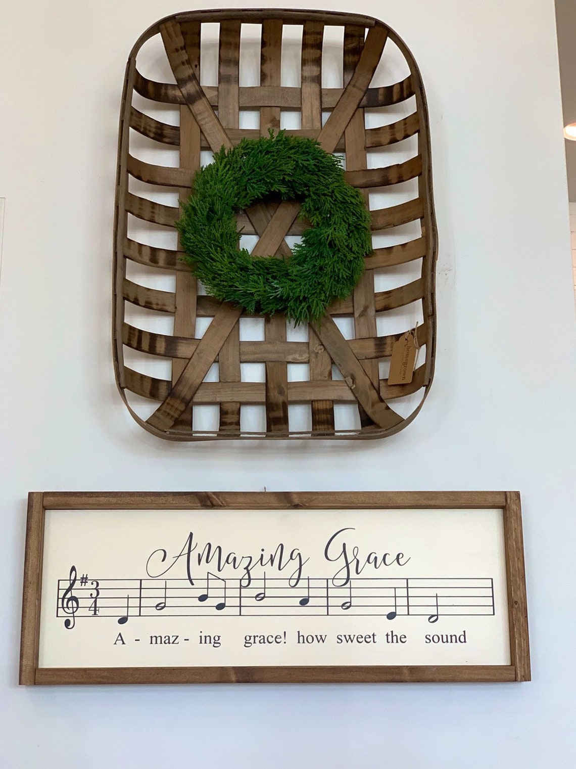 Amazing Grace Sign Sheet Music Sign Modern Farmhouse | Etsy