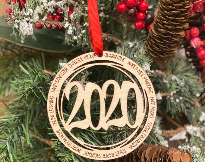 2020 Ornament, Pandemic Ornament, Christmas Ornament, Christmas Gift ...