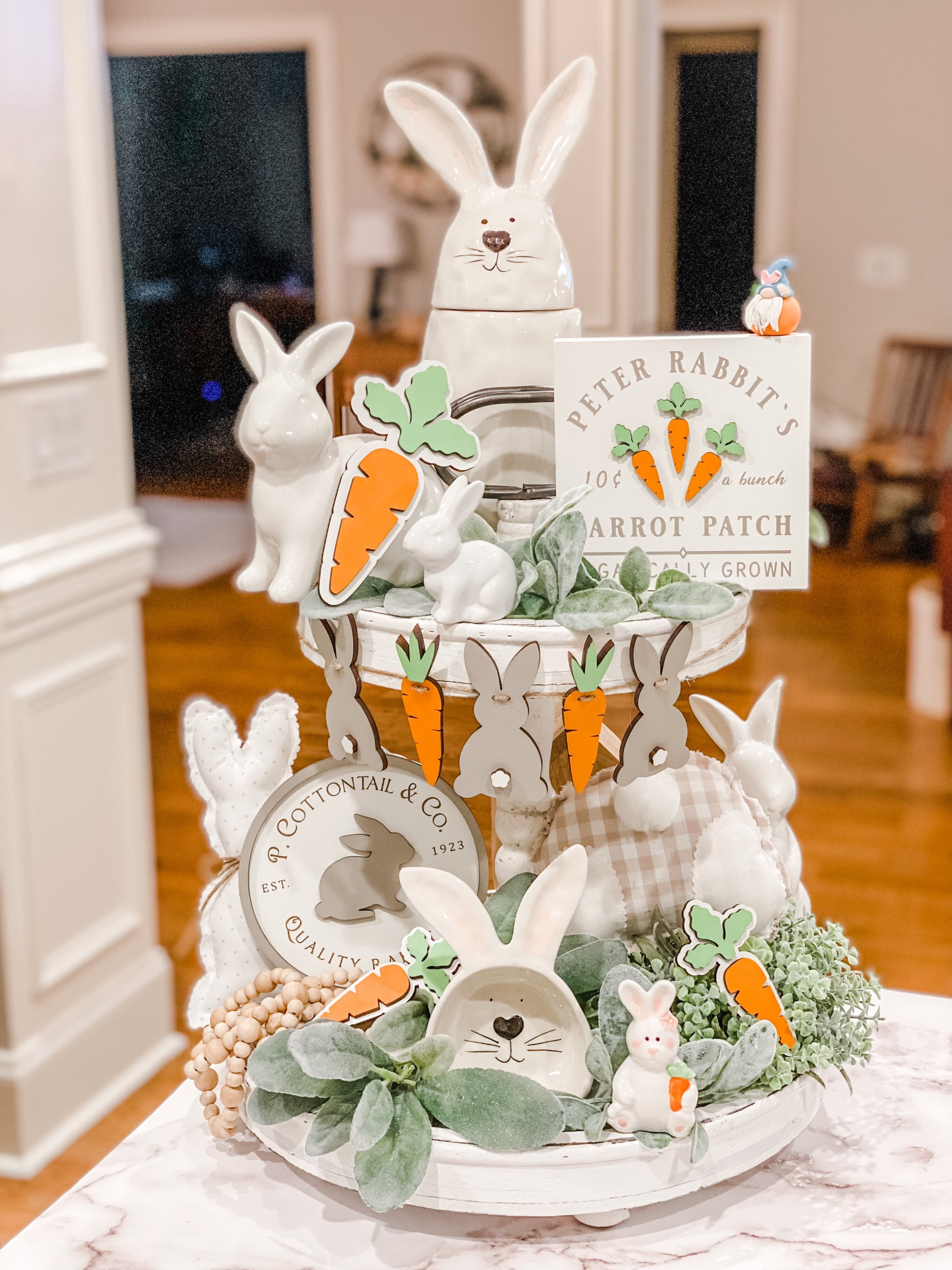 Spring Tiered Tray Decor Tiered Tray Decor Tiered Tray | Etsy