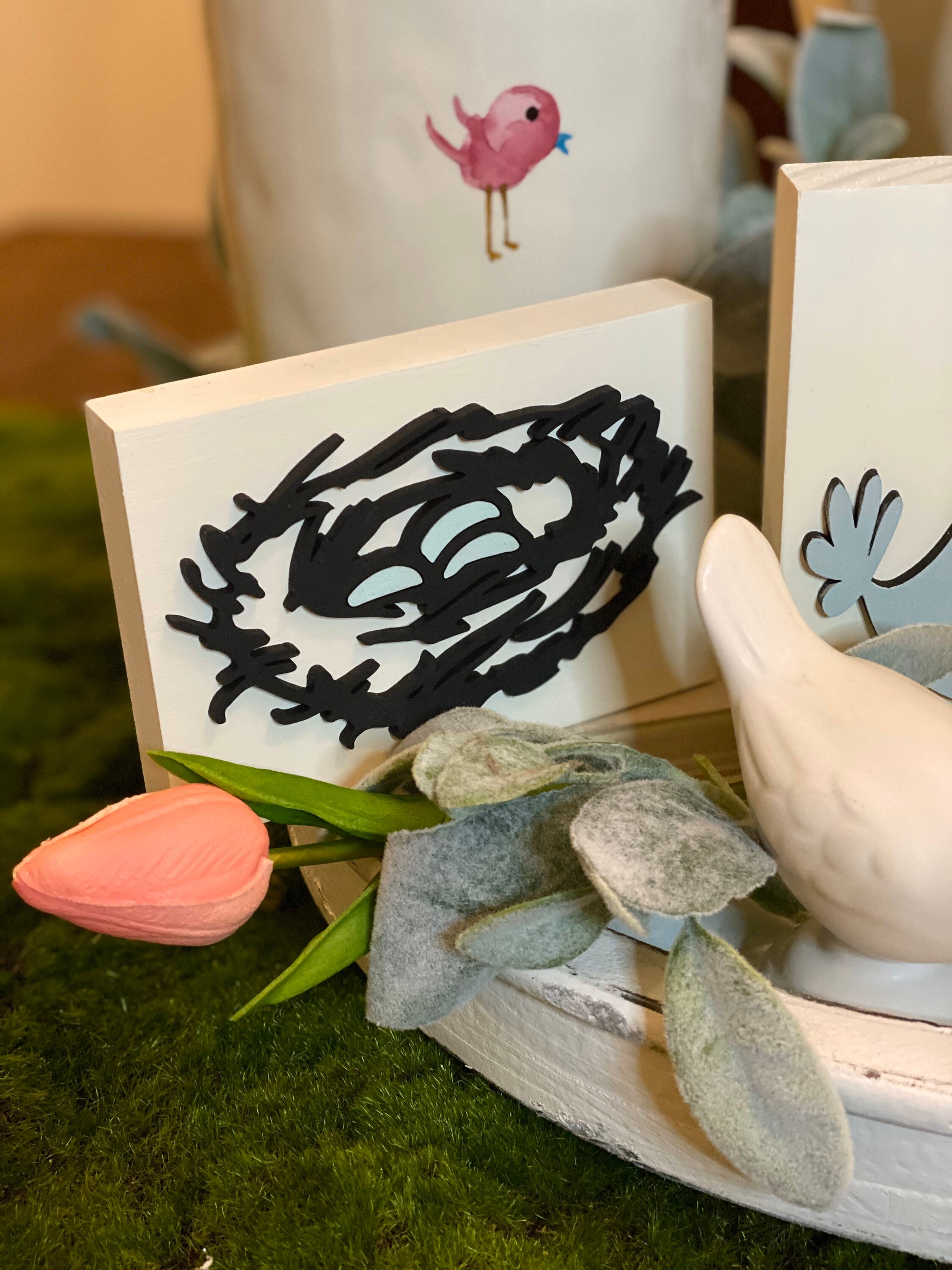 Birdhouse Signs Nest Sign Bless Our Nest Birdhouse Decor - Etsy