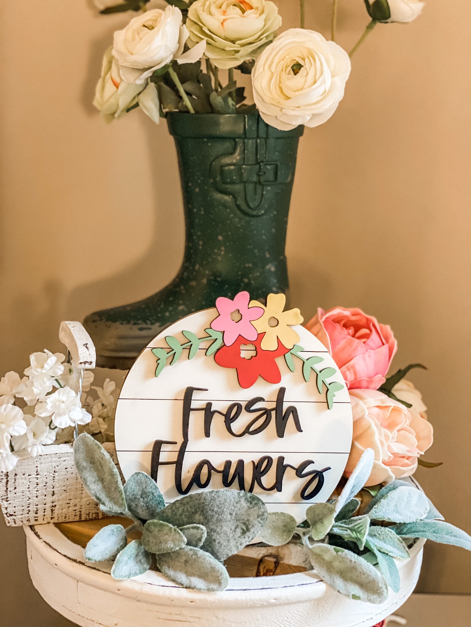 Spring Tiered Tray Decor Tiered Tray Decor Tiered Tray - Etsy