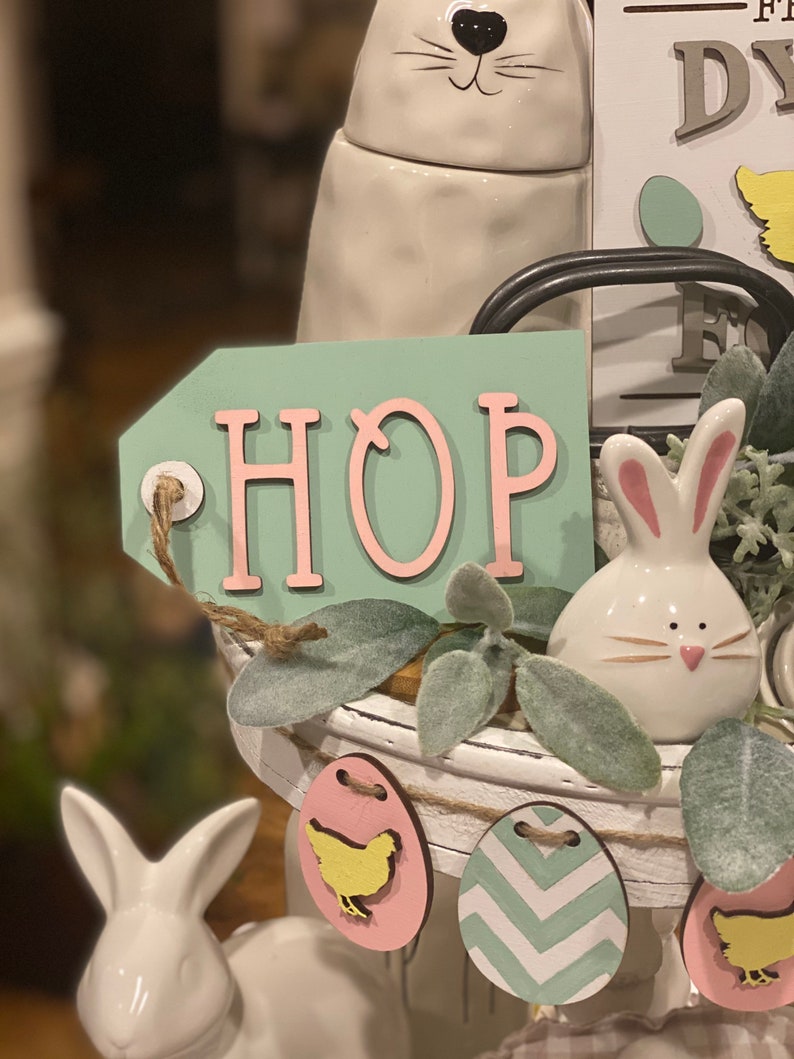 Easter tiered tray decor Spring tiered tray decor tiered | Etsy