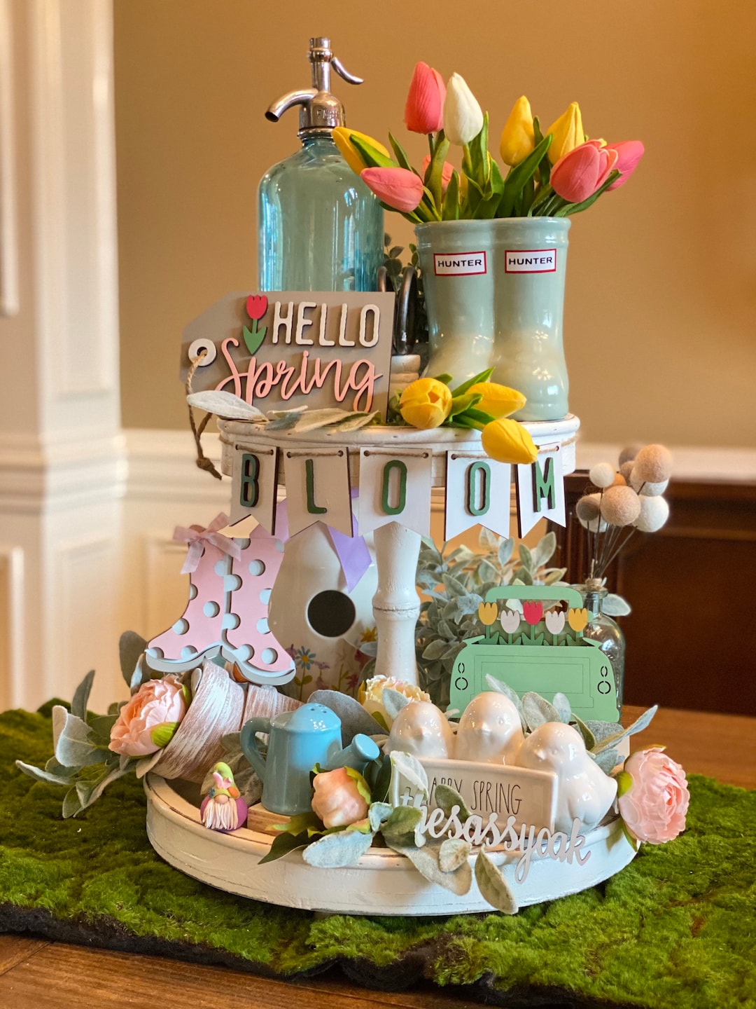 Spring Tiered Tray Decor, Tiered Tray Decor, Tiered Tray Decorations - Etsy