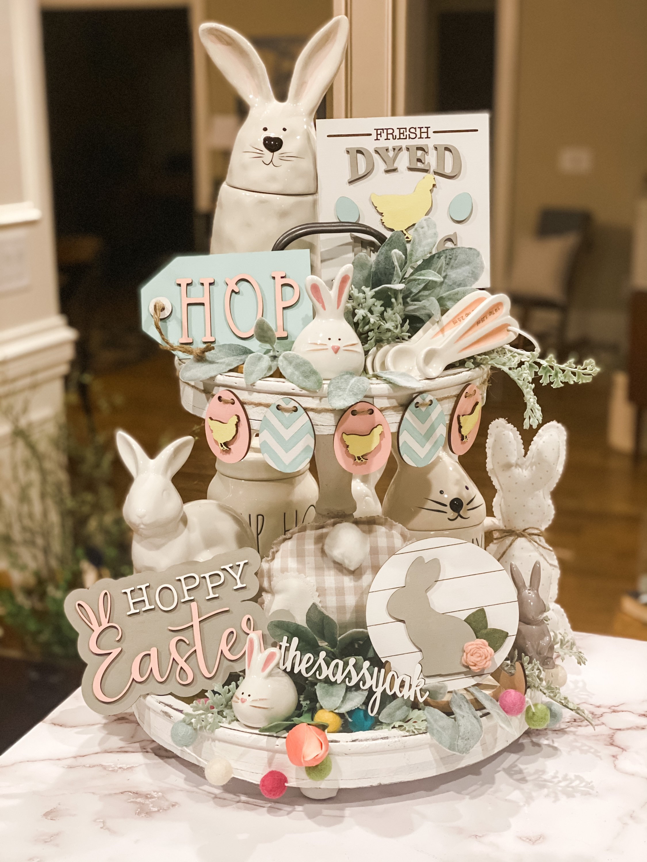 Easter Tiered Tray Decor Spring Tiered Tray Decor Tiered - Etsy