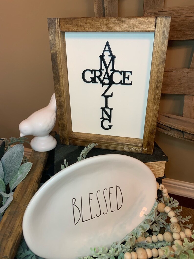 Amazing Grace 3d Sign 3d Sign Amazing Grace Sign - Etsy