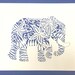 Elephant Paper Cut - Etsy