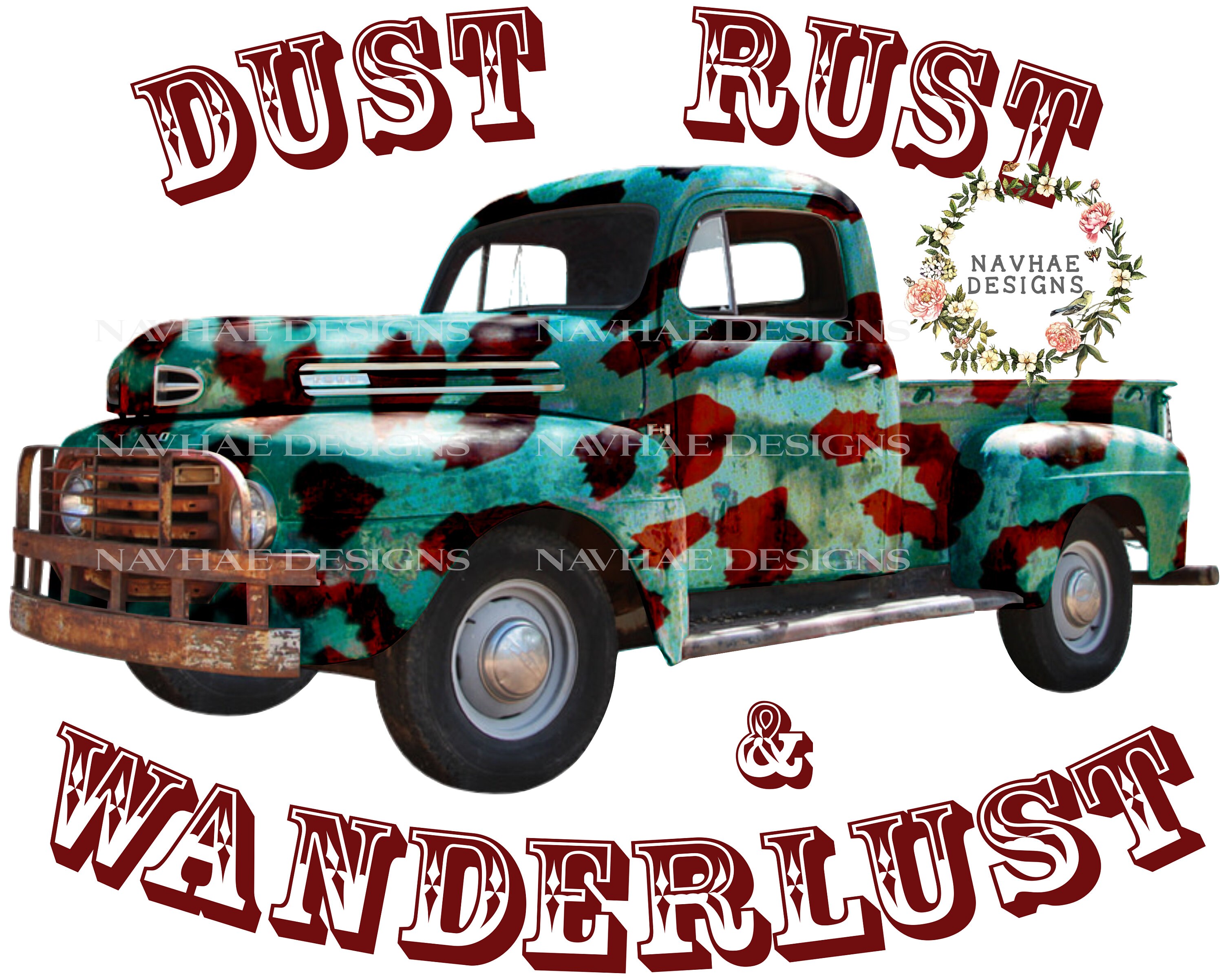 Rust Dust Wanderlust Sublimation Design - Etsy