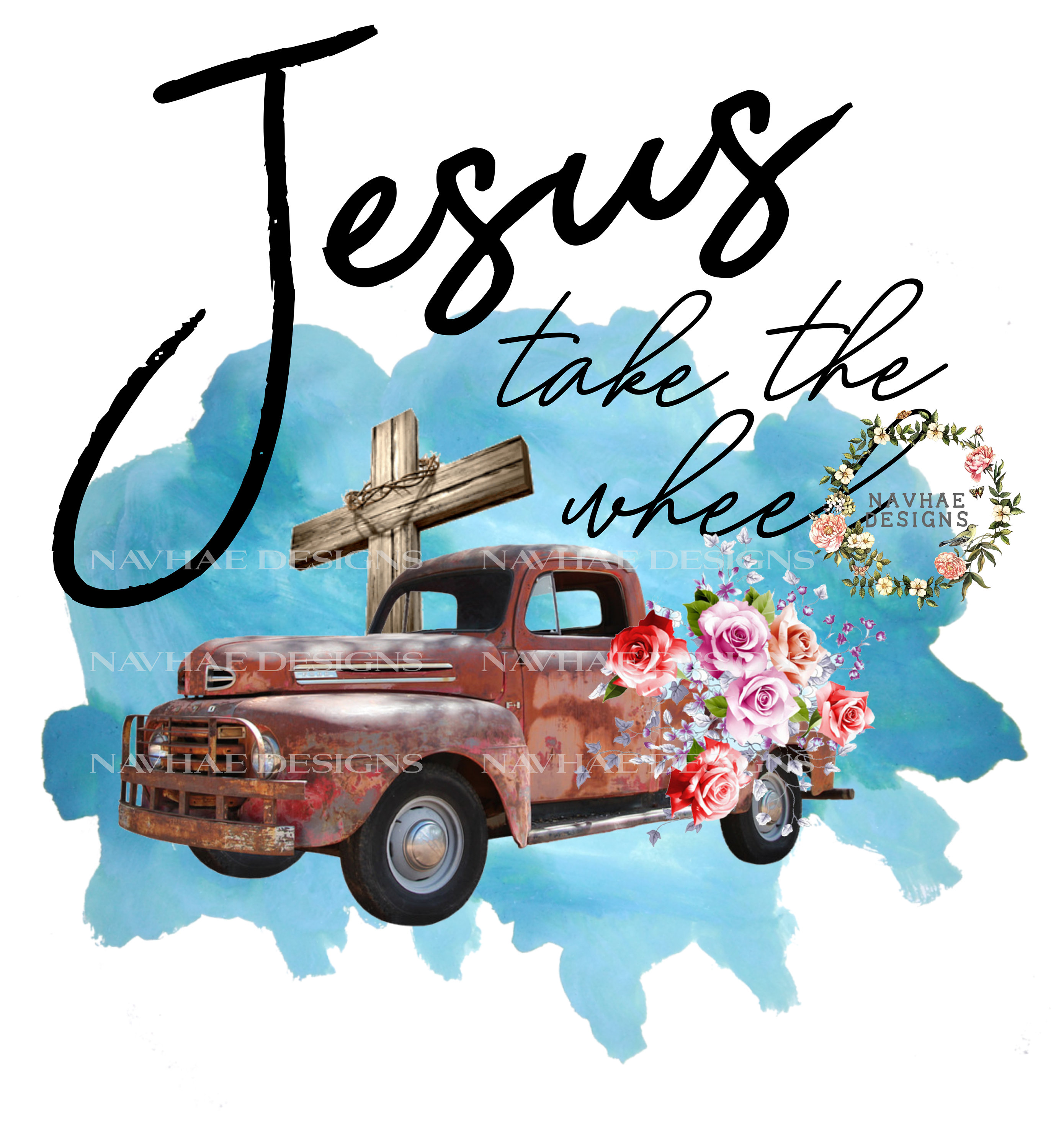 Jesus Take the Wheel Sublimation Design - Etsy