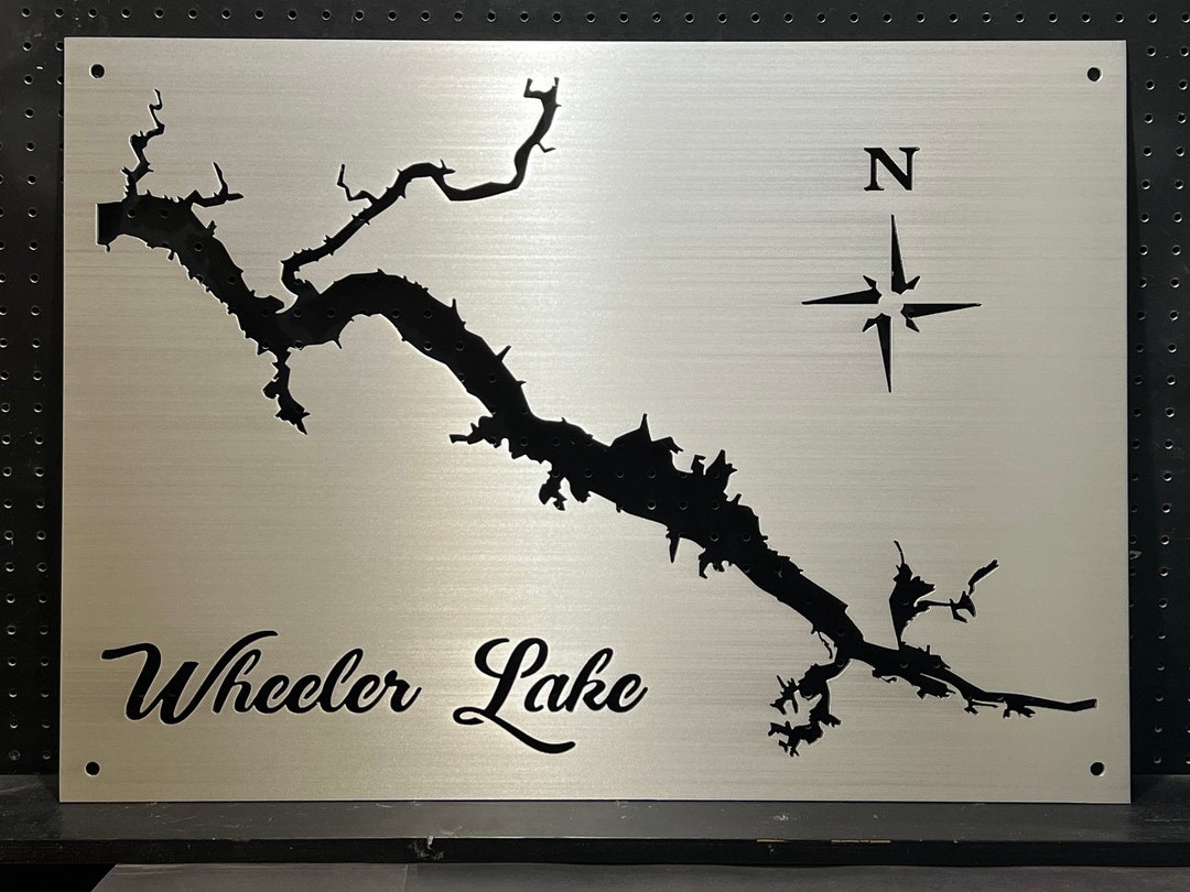 Wheeler Lake Custom Map - Etsy