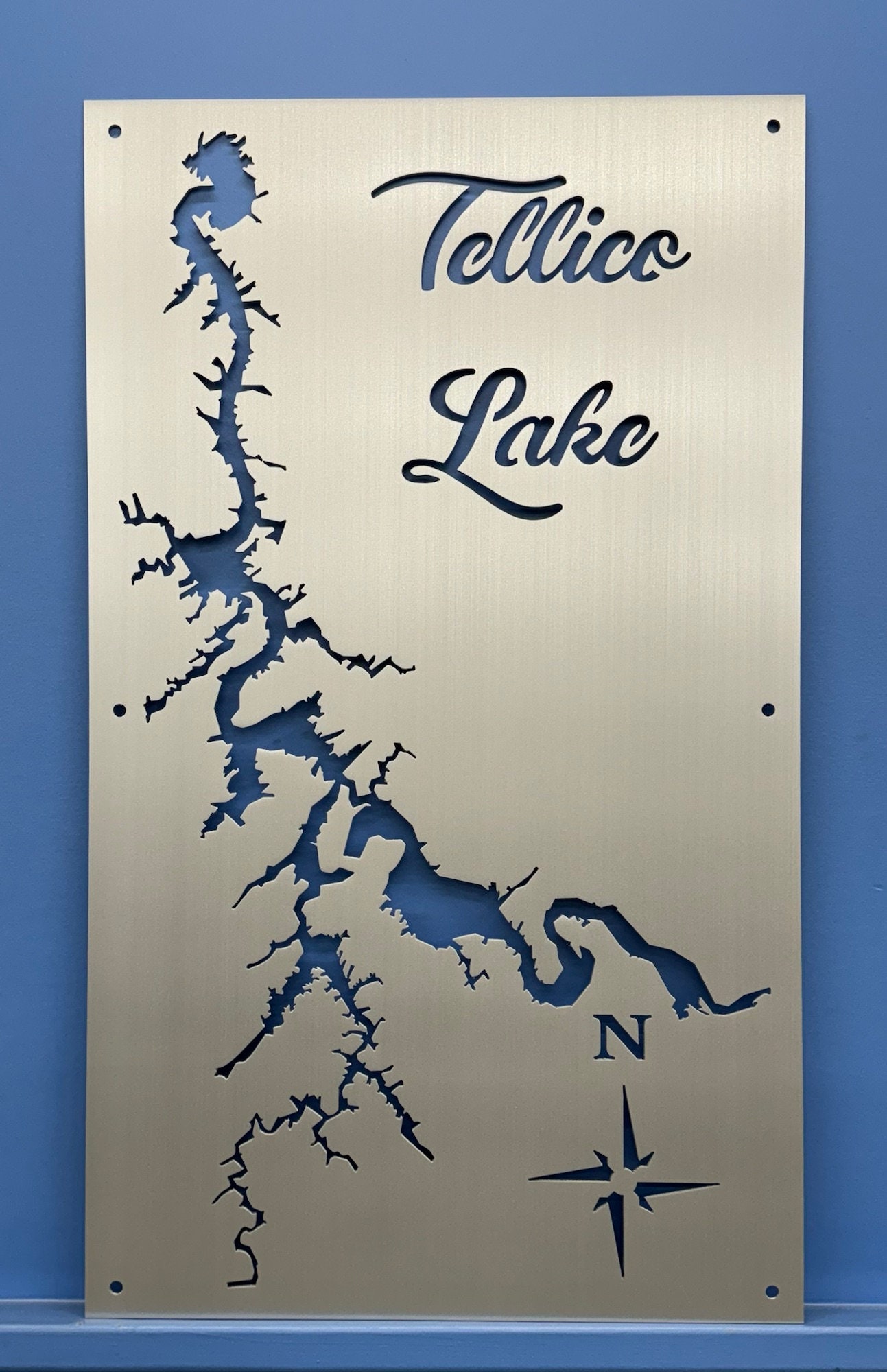 Tellico Lake Custom Map - Etsy