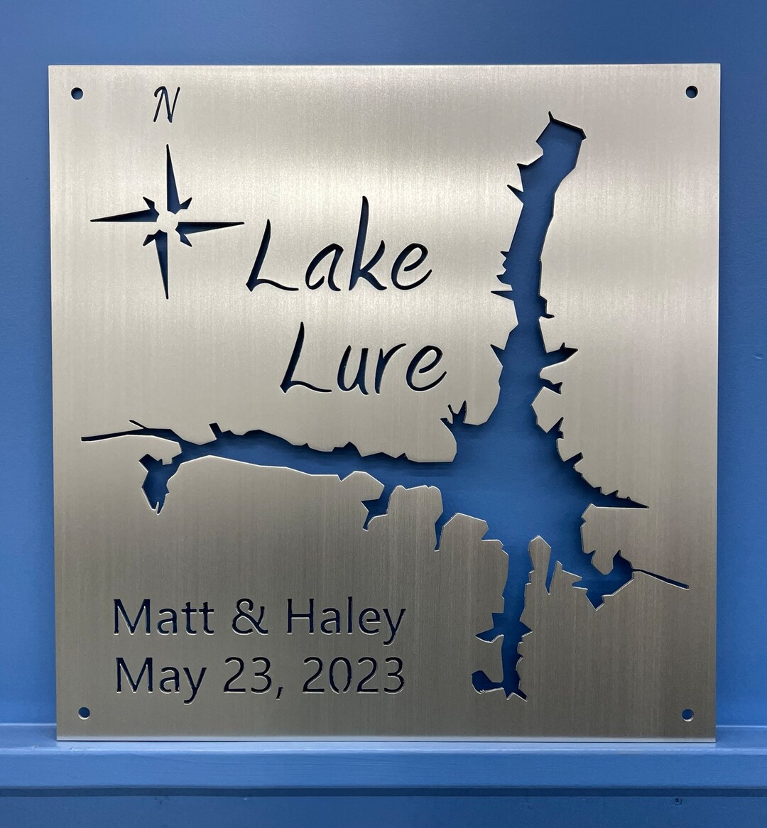 Lake Lure Custom Map - Etsy