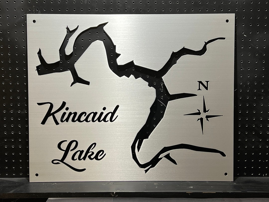 Kincaid Lake Custom Map - Etsy