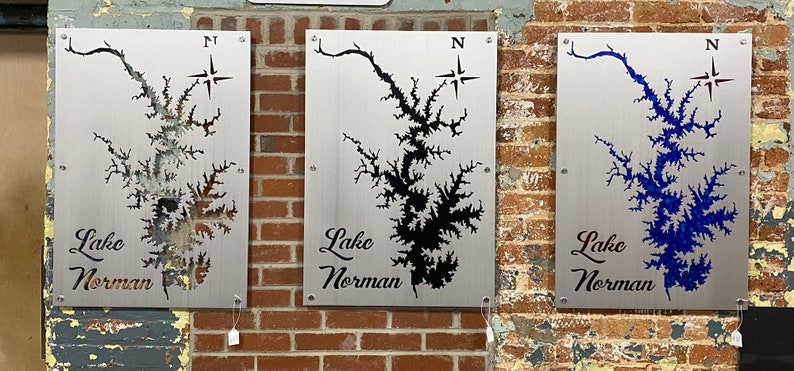Kerr Lake Custom Map - Etsy