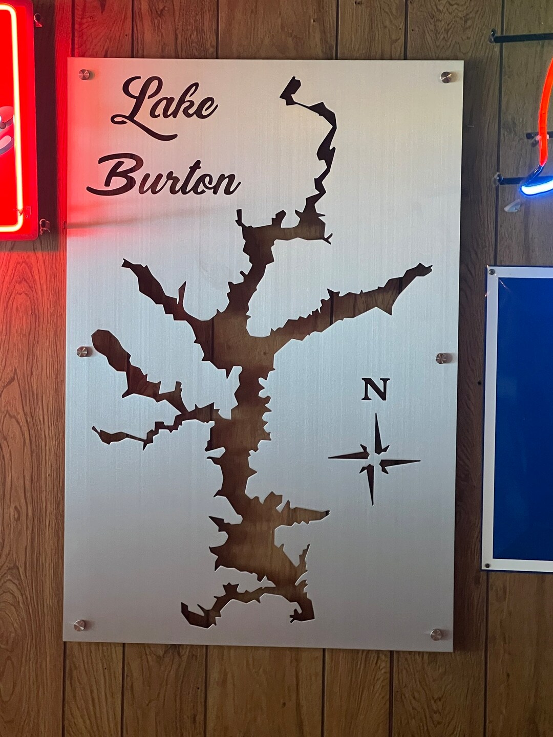 Lake Burton Custom Map - Etsy