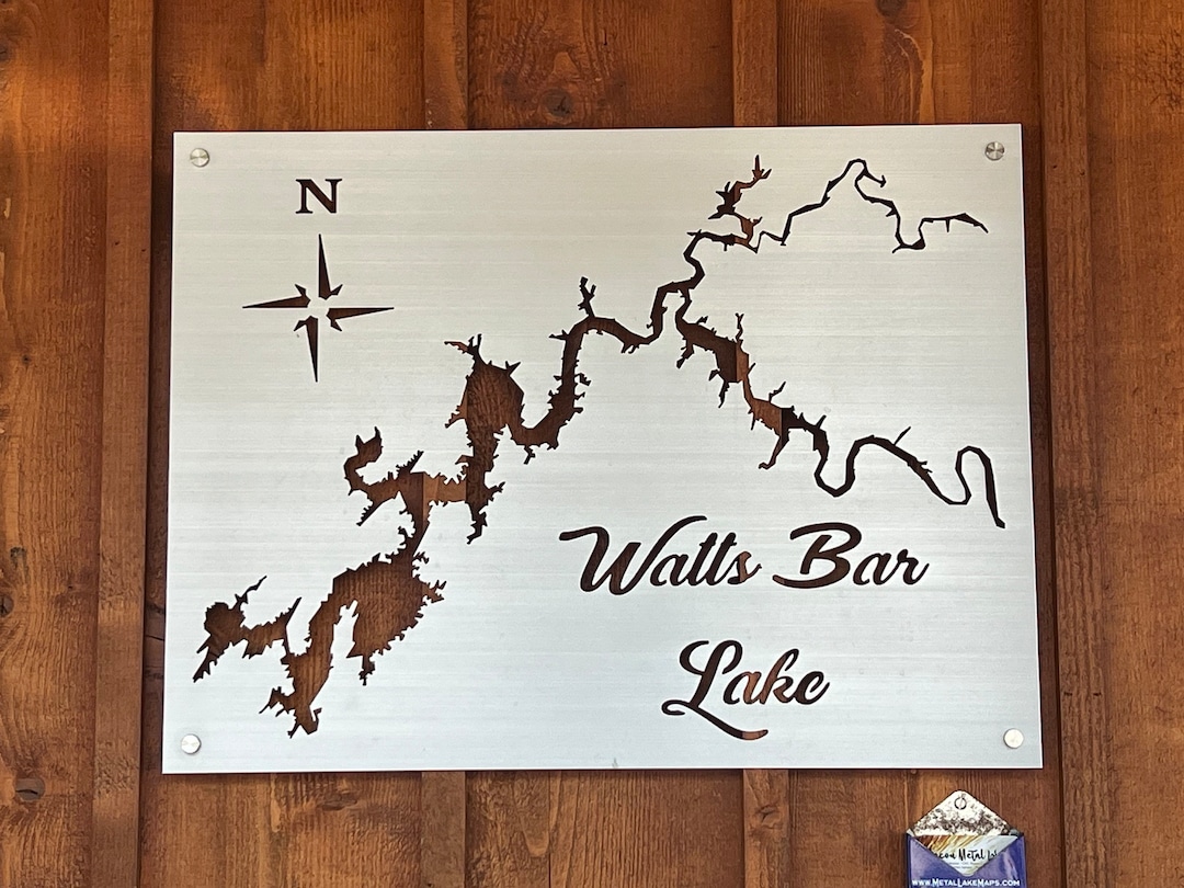 Watts Bar Lake Custom Map - Etsy