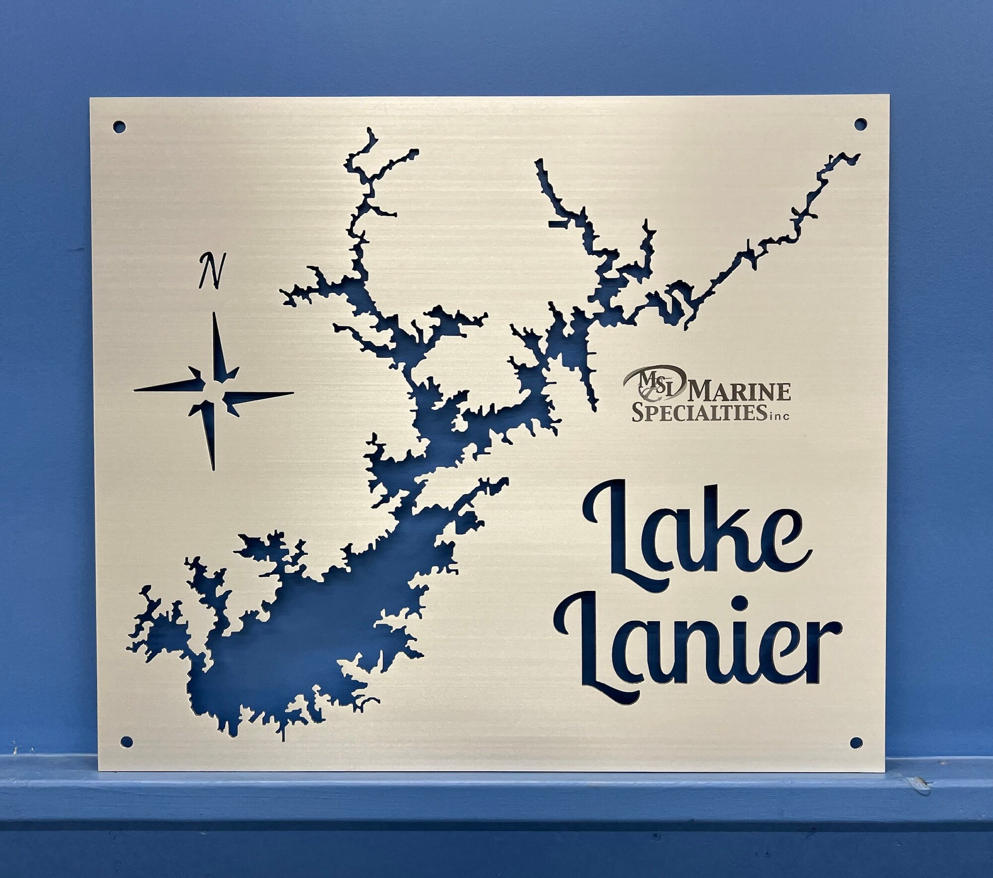 Lake Lanier Custom Map - Etsy