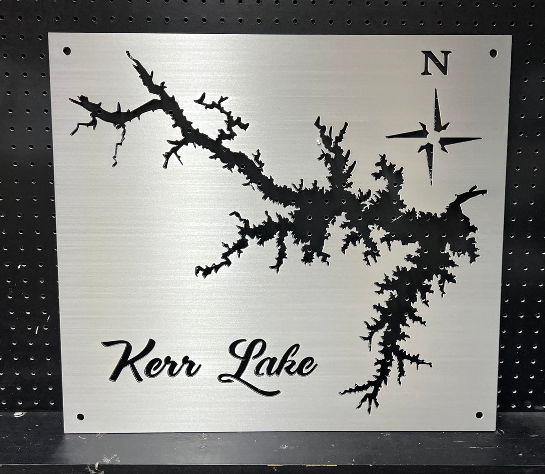 Kerr Lake Custom Map - Etsy