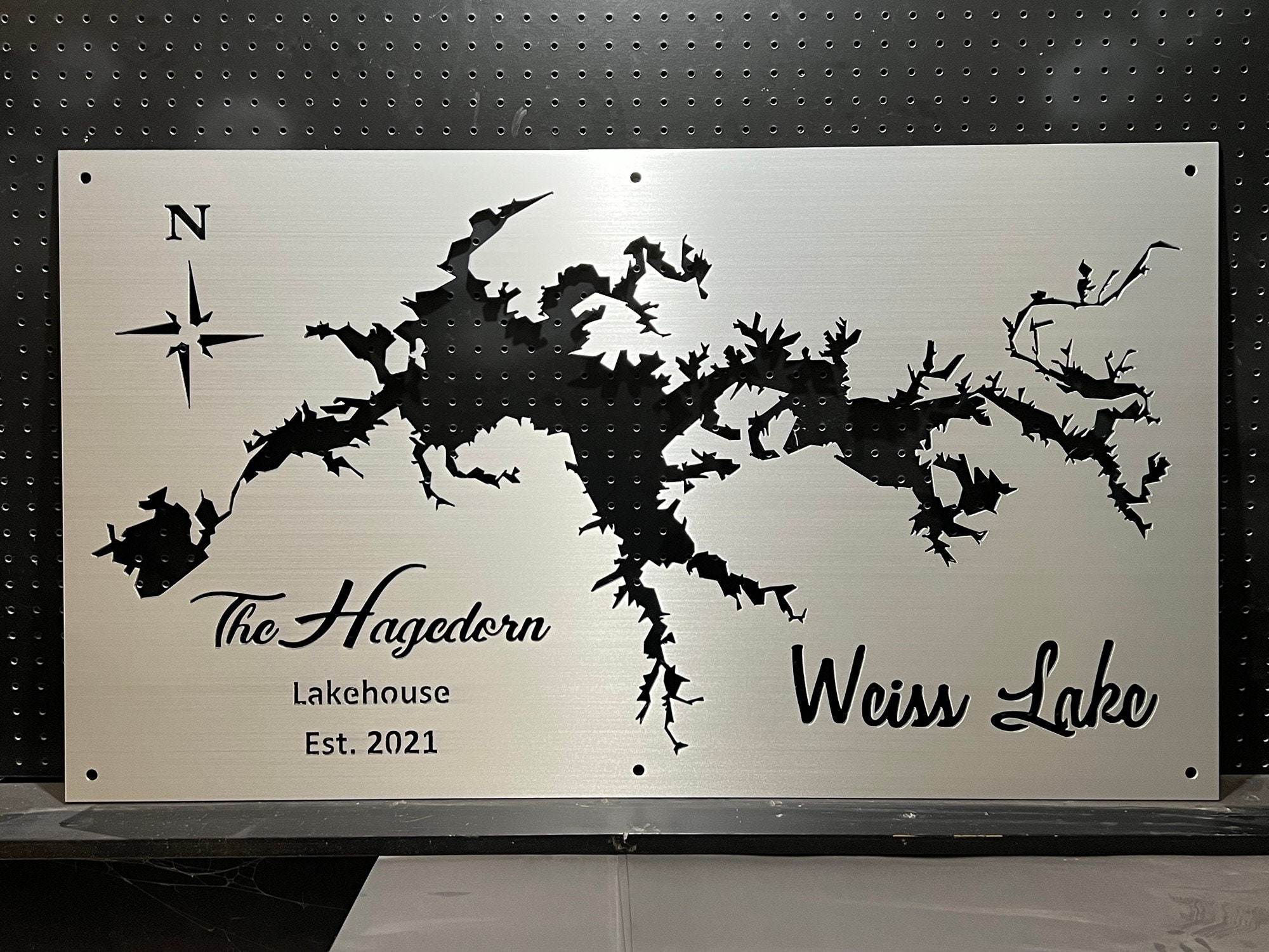 Weiss Lake Custom Map - Etsy