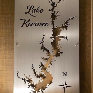 Lake Oneegum Custom Map - Etsy