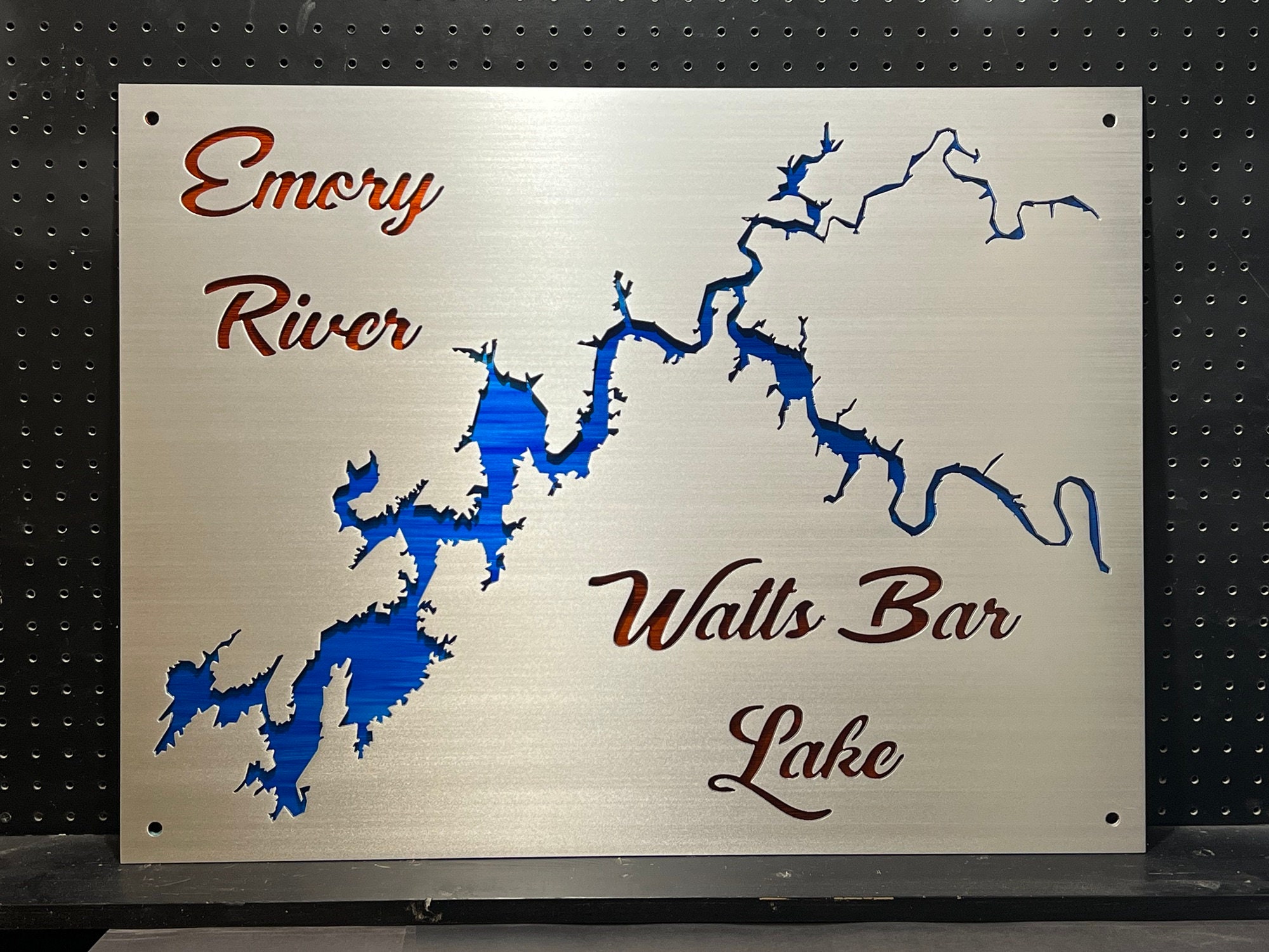 Tims Ford Lake Custom Map - Etsy