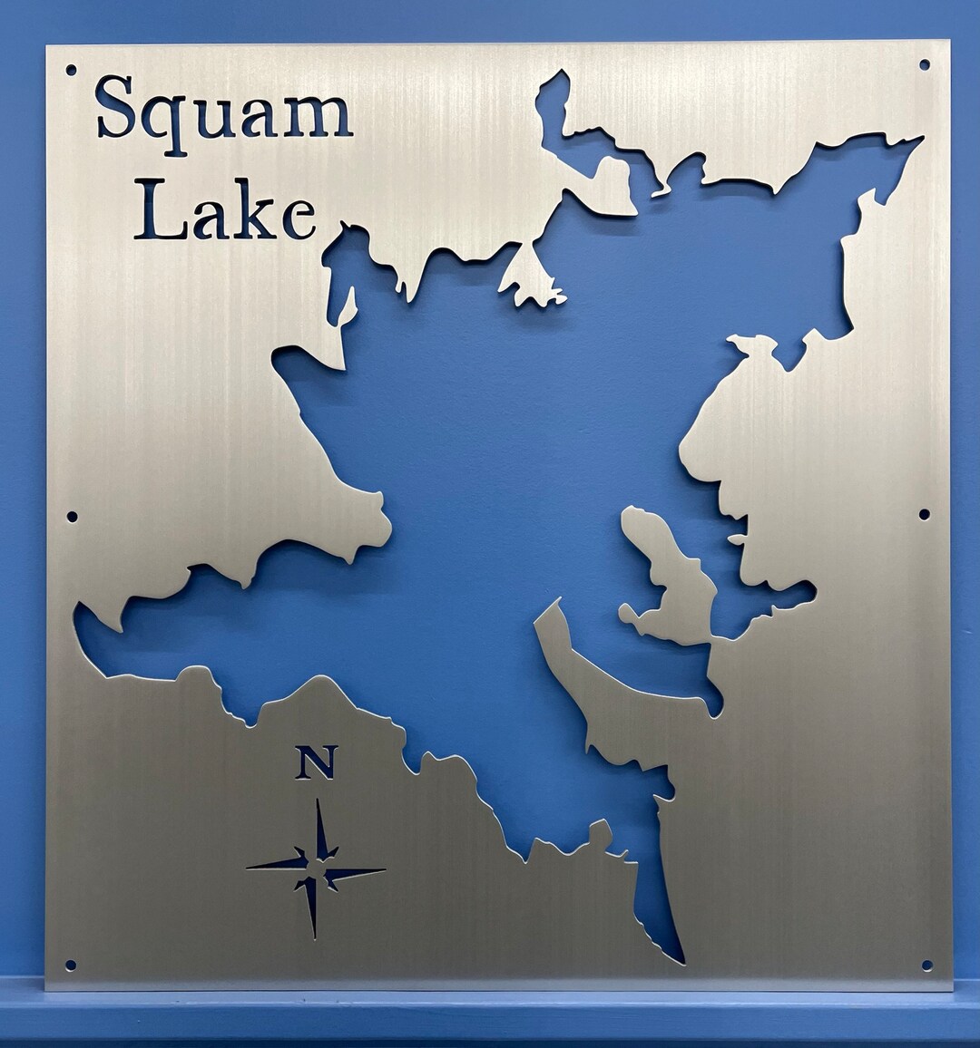 Squam Lake Custom Map - Etsy