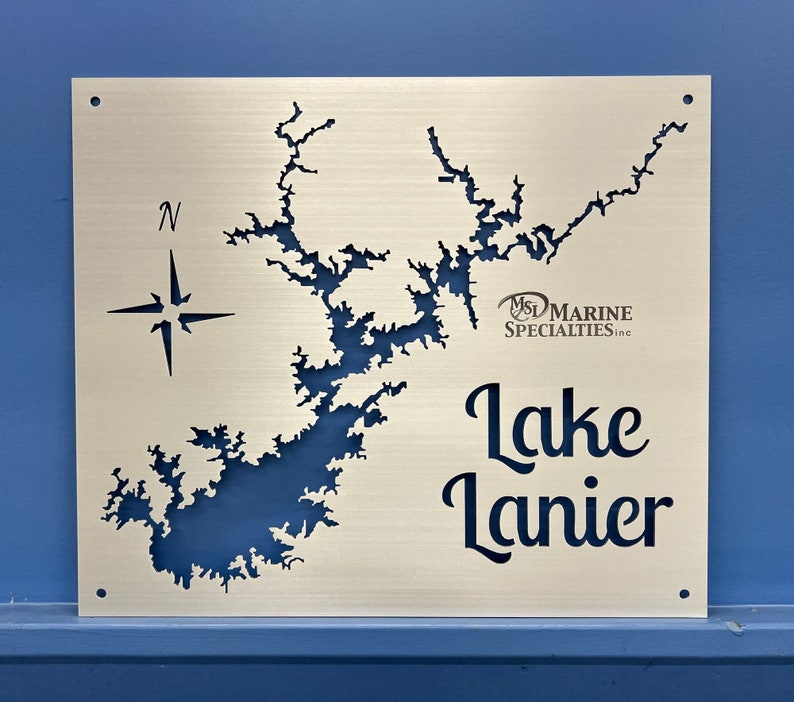 West Point Lake Custom Map - Etsy