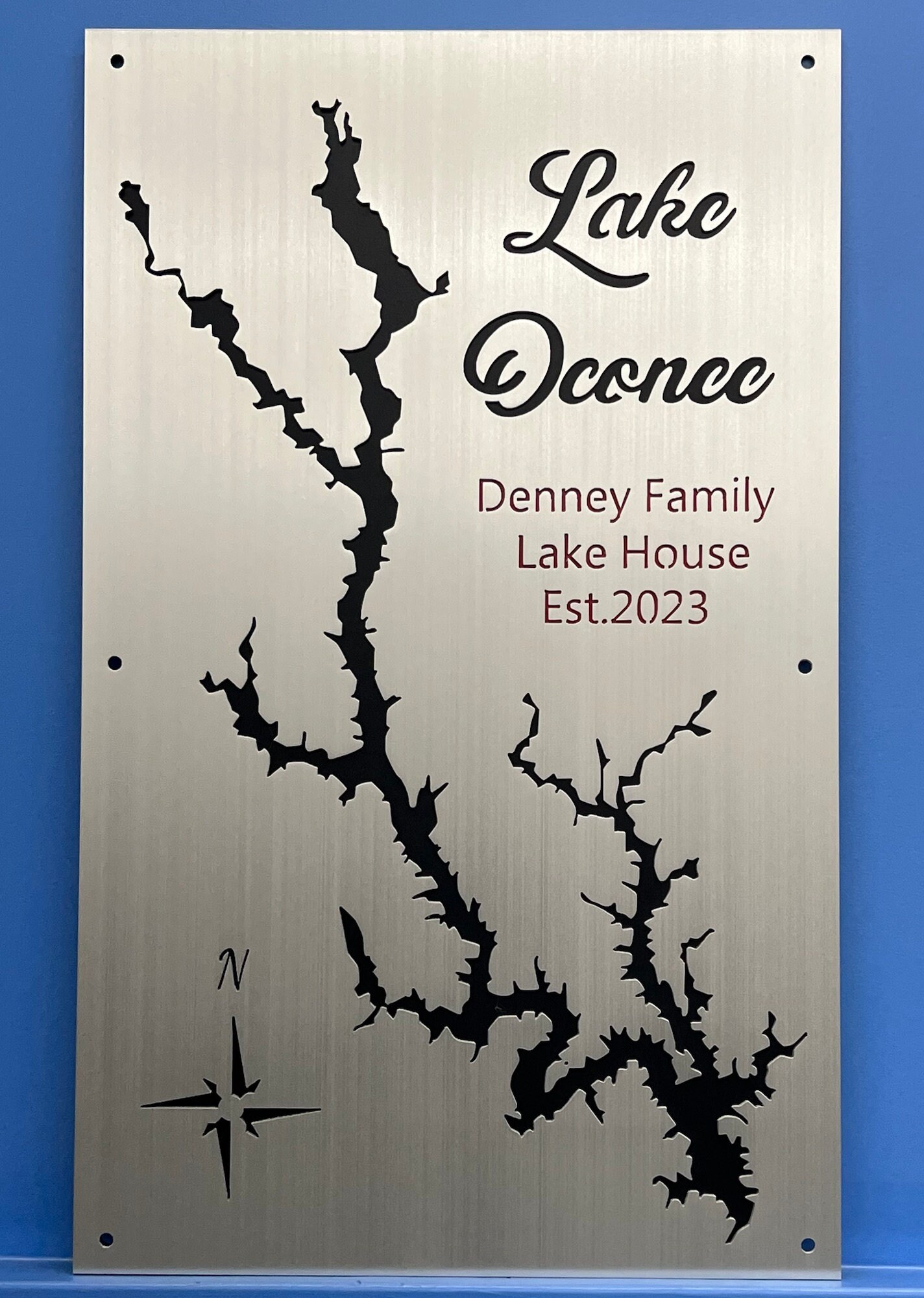 Lake Keowee Custom Map - Etsy