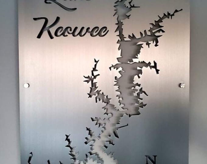Lake Keowee Sign - Lake Sign - Keowee Sign - Metal Lake Sign - Lake ...