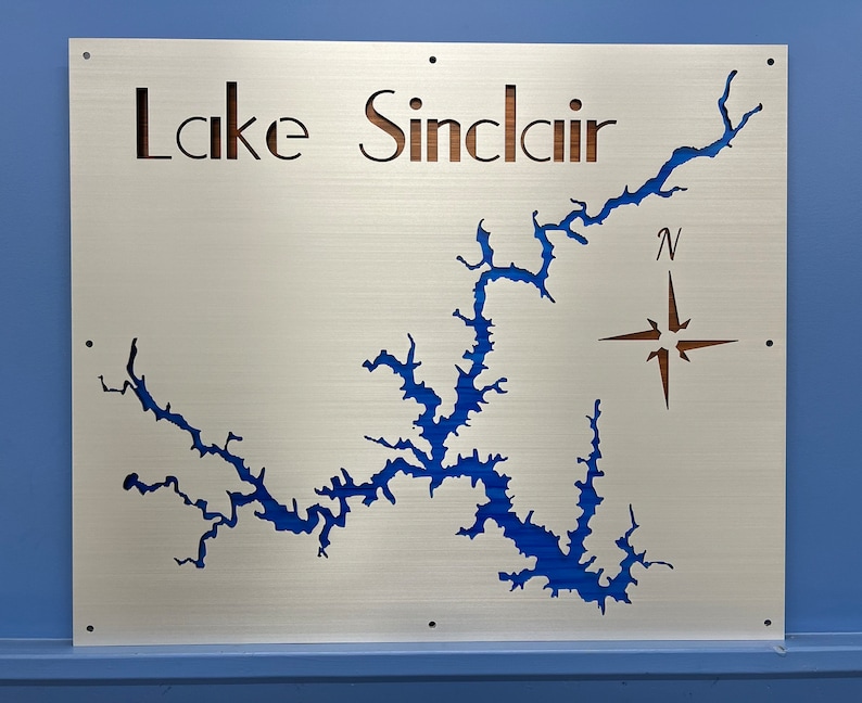 West Point Lake Custom Map - Etsy