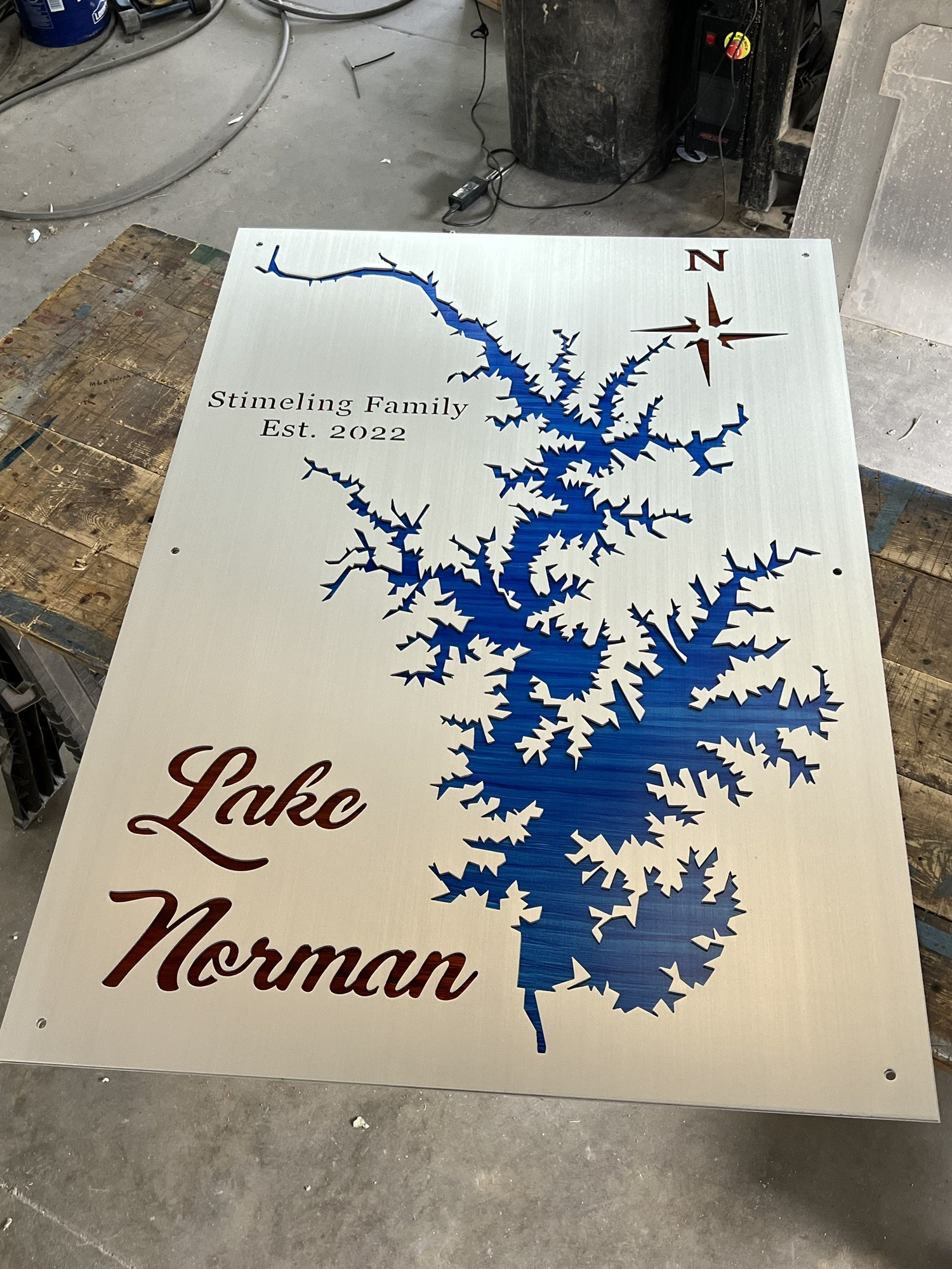 Kerr Lake Custom Map - Etsy